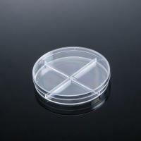 China Transparent White Cell Culture Petri Dish 90mm X 15mm PS material for sale