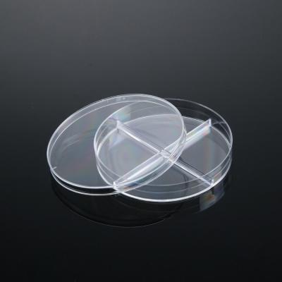 China Transparent White Cell Culture Petri Dish 90mm X 15mm PS material for sale