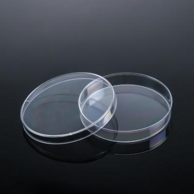 China Flat bottom 100mm Culture Dish Flange design Transparent Color for sale