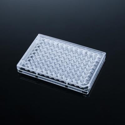 China 96 Well Cell Culture Petri Dish Transparent White 127×85×23mm for sale