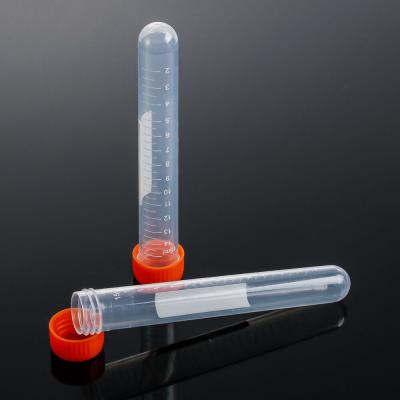 China Transparent Falcon 15ml Polypropylene Conical Tube For Laboratory for sale