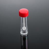 China Huaree Urine Test Bottle Transparent With Red Cap ISO13485 ISO9001 for sale