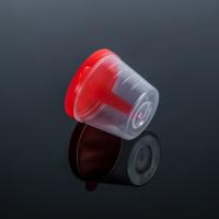 China Transparent Disposable Specimen Container , 90ml Sterile Urine Cup for sale