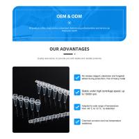 China DNase free PCR Reaction Tube , Microcentrifuge Plastic 8 Well Pcr Tube Strips for sale