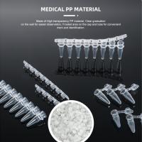 China DNase free PCR Reaction Tube , Microcentrifuge Plastic 8 Well Pcr Tube Strips for sale