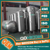 China High Purity Vertical Compressed Air Receiver Tanks Stainless Steel For Clean Industry for sale