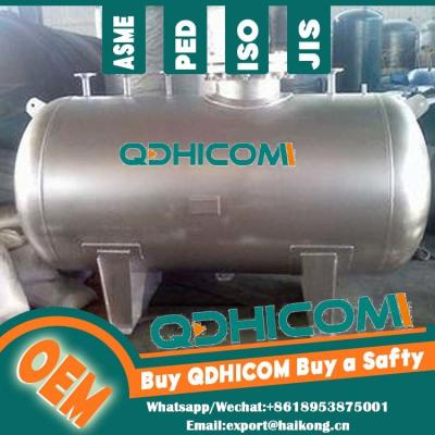 China SS304 Horizontal Air Tank For Pharmaceutical Production Sterile Process Support for sale