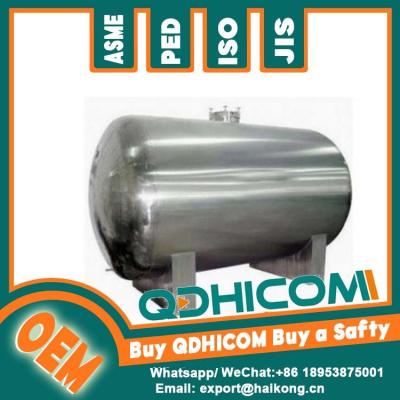 China Clean Air Supply Horizontal Receiver Tank Stainless Steel Medical Gas Receiver Tank for sale