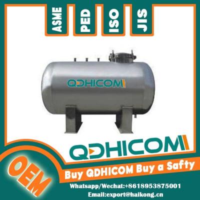 China Custom Air Receiver Tank / Portable Air Storage Tank with Pressure Gauge & Safety Valve for sale