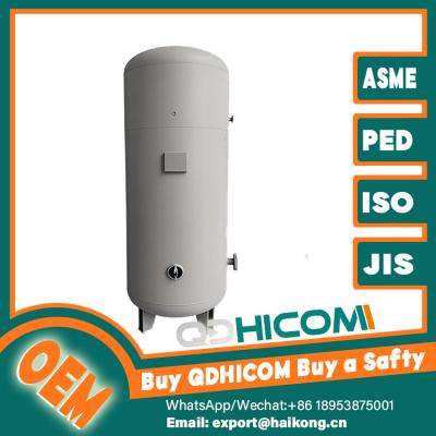 China Durable Carbon Steel Compressed Air Receiver Tanks Vertical PED Certified for sale
