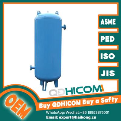China Vertical High Pressure Receiver Tank Carbon Steel Compressed Air Storage Tank for sale