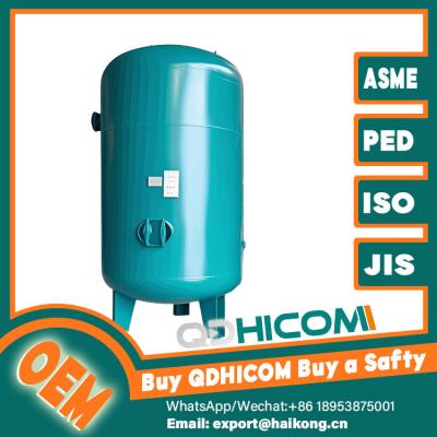 China Carbon Steel Vertical Receiver Tank 0.6m3 Capacity Air Compressor Buffer Tank for sale