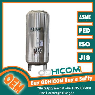 China Vertical Receiver Tank Stainless Steel Compressed Air Buffer Tank For Electronics Assembly for sale