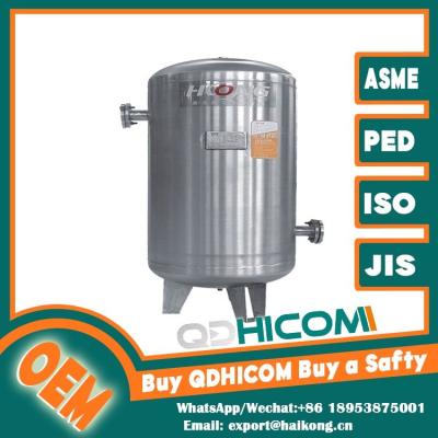 China Smooth Internal Finish Vertical Stainless Steel Air Tank For Sterile Applications for sale