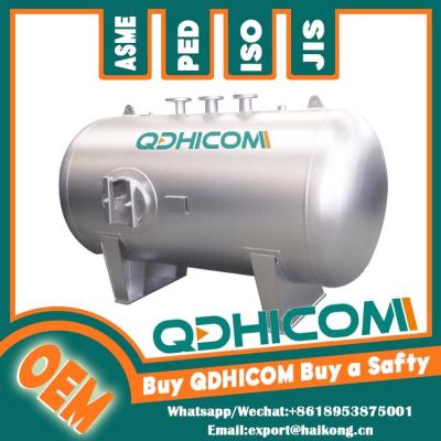 China 304 Stainless Steel Horizontal Air Storage Tank For Pharmaceutical Use for sale