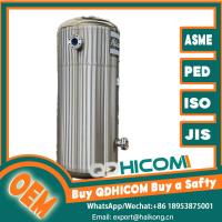 China Vertical Stainless Steel Air Receiver Tank Clean Air Compressor Buffer Tank SS316 for sale