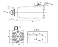 China Dia 125mm 5.5 Kw Water Cooled CNC Router Spindle Motor ER25 ER32 for metal milling for sale