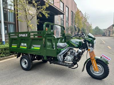 China Durable 3 Wheel Cargo Motorcycle 1.8m x 1.3m Open Body with Drum Brake for sale
