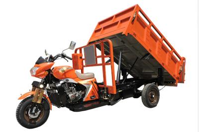 China 250CC Automatic Lifting Cargo Tricycle with 2000kg Load Capacity and Double Rear Wheels for sale
