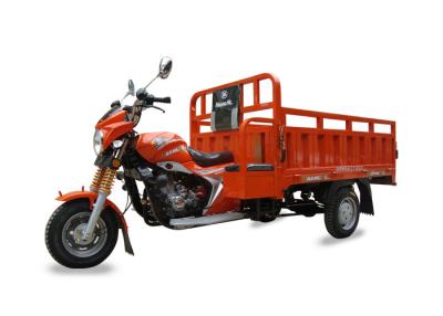 China Air Cooled 150cc Gasoline Three Wheel Cargo Motorcycle Chinese Tricycle 1700mm Cargo Bed for sale
