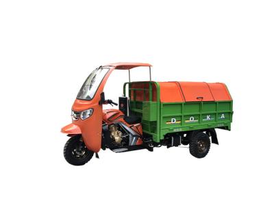 China Gasoline 250CC Waste Collection Tricycle with Automatic Lifting System - 2000kg Load Capacity & 65km/h Speed for sale
