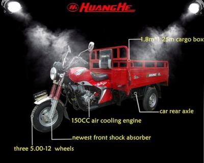 China 150cc Motorized Cargo Tricycle with 500kg Load Capacity and 60km/h Speed for Commercial Transport for sale