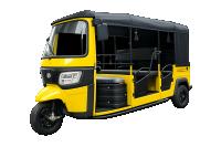 China 7 Seater Electric Tuk Tuk Tourist Van 4000W Motor 76.8V Lithium Battery Passenger Tricycle for sale
