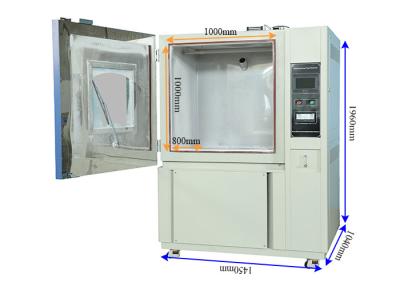 China Stainless Steel Sand And Dust Test Chamber Simulated Dust Environment for sale