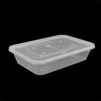 China Disposable Transparent PP Lunch Box Stackable Snack And Fruit Plastic Rectangular Box for sale