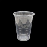 China Disposable PP Plastic Cup With Dome Or Flat Lid ，Custom Beverage Disposable Glass for sale
