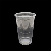 China Crystal Clear PET Plastic Cup BPA Free Disposable Plastic Drinking Cups Customized Size for sale