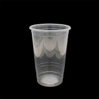 China Stackable Leak Proof PP Plastic Cup Disposable Cold Drink Boba Tea Cups for sale