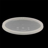 China Customized Size Convenient Plastic Container Lid Round Shape For Takeout Packaging for sale