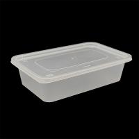China Food Packaging PP Rectangular Container Custom Logo Printing For Fruit And Vegetables for sale