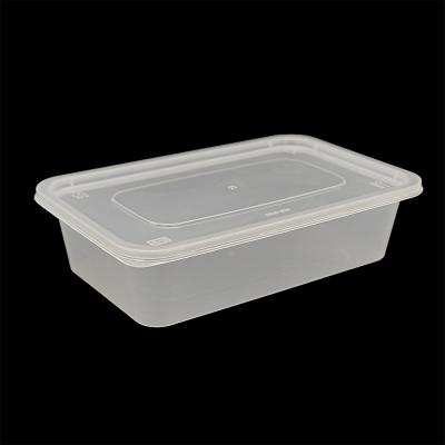 China Food Packaging PP Rectangular Container Custom Logo Printing For Fruit And Vegetables for sale