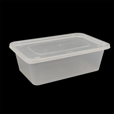 China Rectangular Plastic Storage Containers Stackable Takeaway PP Lunch Box With Lids for sale