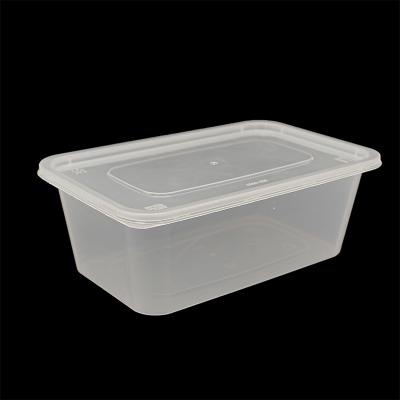 China Convenient Plastic Rectangular Deli Containers PP Food Packaging Container BPA Free for sale