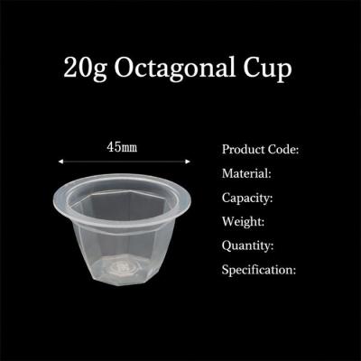 China 20g Stackable PP Food Container Food Grade Plastic Portion Cup Leak Proof For Takeaway for sale