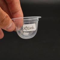 China Custom Logo PP Food Container 25g Plastic Bald Cup For Sauces Jellies And Desserts for sale