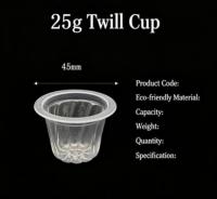 China Customized 25g Clear PP Sauce Cup Polypropylene Food Container Eco Friendly for sale