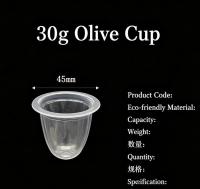 China 30g Olive Pattern PP Cup Food Grade Plastic Container Eco Friendly Packaging Solution for sale