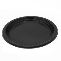 China 10 Inch Disposable Plastic Plate HIPS Dinner Plate Food Safe Custom Color for sale