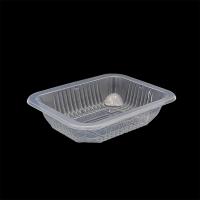 China Square Clear PET Food Container Plastic Disposable Takeaway Box OEM Size for sale
