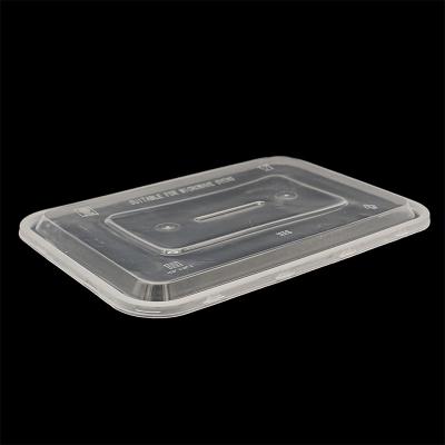 China Transparent Color PP Food Container Lid Disposable Takeaway Box Lid OEM Size for sale