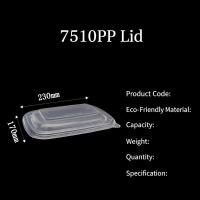 China Lightweight Plastic Lid Disposable PP Food Container Lid For Takeaway Meal Box for sale