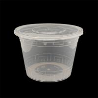 China Medium Large Capacity PP Round Container Clear Take Away Plastic Food Bucket for sale