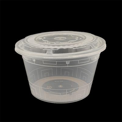 China Clear Design Food Grade PP Food Bucket With Lid Takeaway Food Container OEM for sale