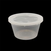 China Lightweight Round Clear Polypropylene Container Plastic Food Tub For Cold Hot Food for sale