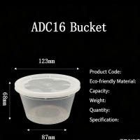 China Lightweight Round Clear Polypropylene Container Plastic Food Tub For Cold Hot Food for sale