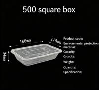 China Low Profile Structure PP Square Plastic Containers Food Storage Customized Size for sale